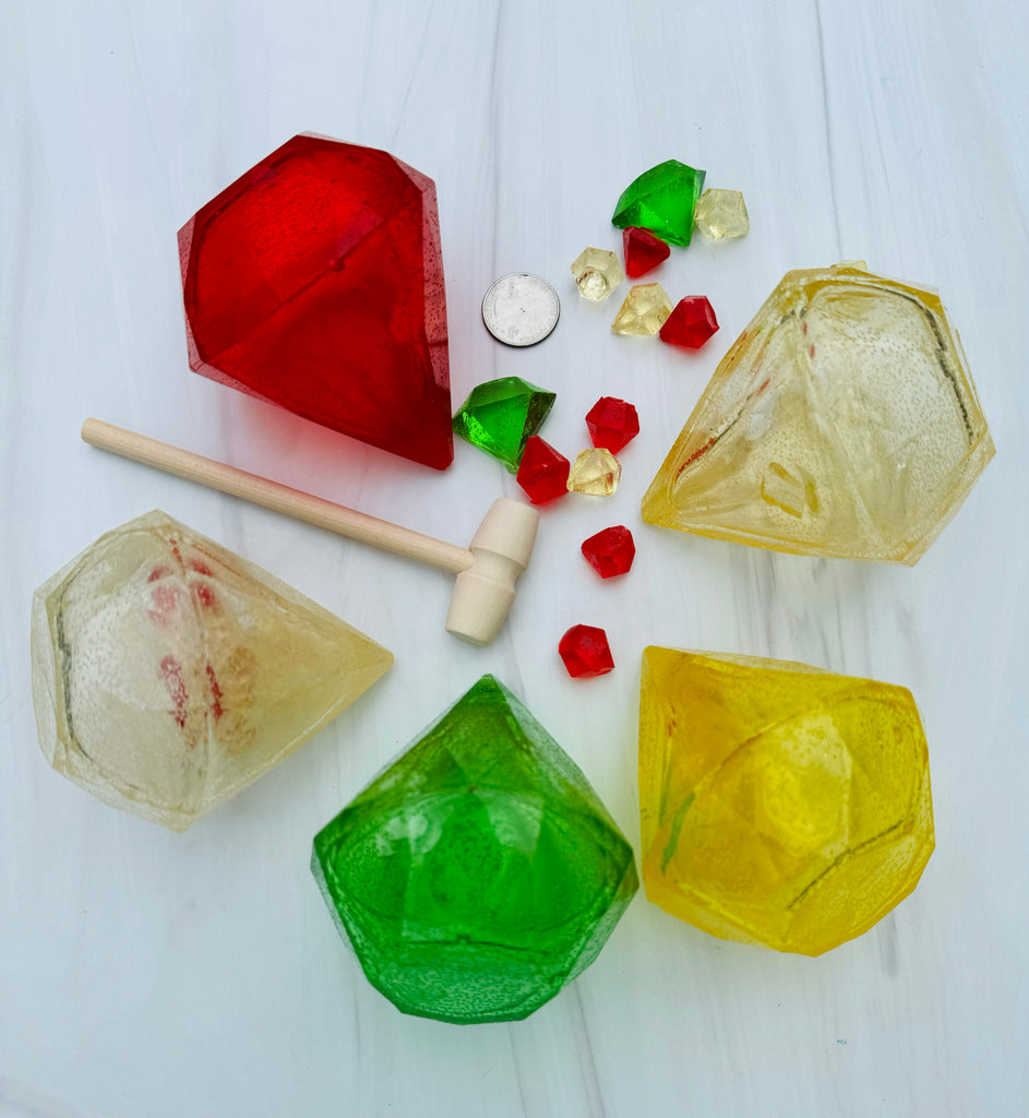 Smash Diamond filled with 3D Gummy Diamonds. – Pure Sugar Candy