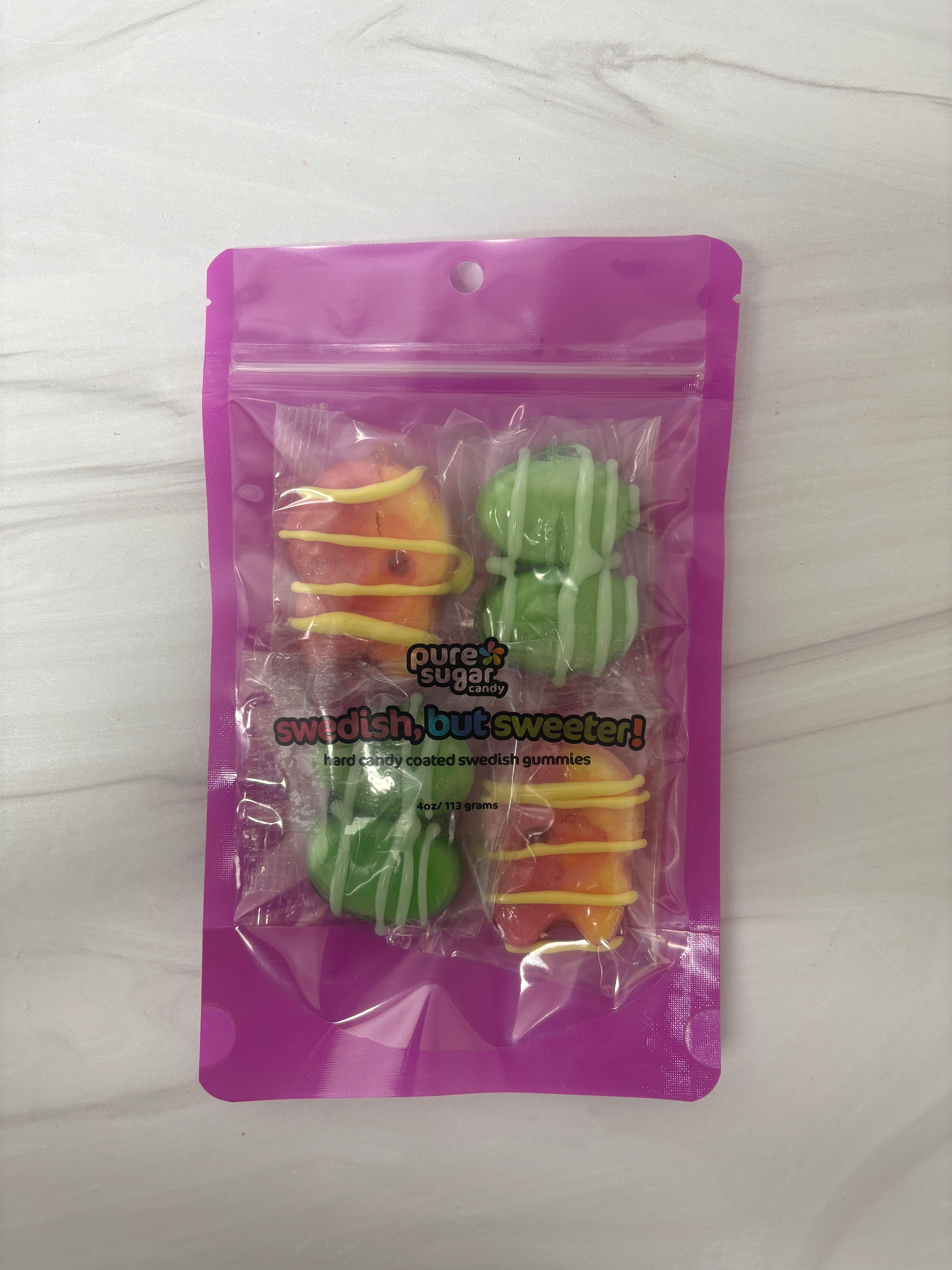 SWEDISH, BUT SWEETER! Hard Candy Coated Swedish Gummies – Pure Sugar Candy